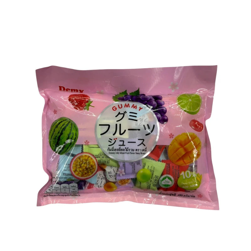 Demy Mixed Fruit Gummy Jelly (480g Pack) – Bangkok FreshLink