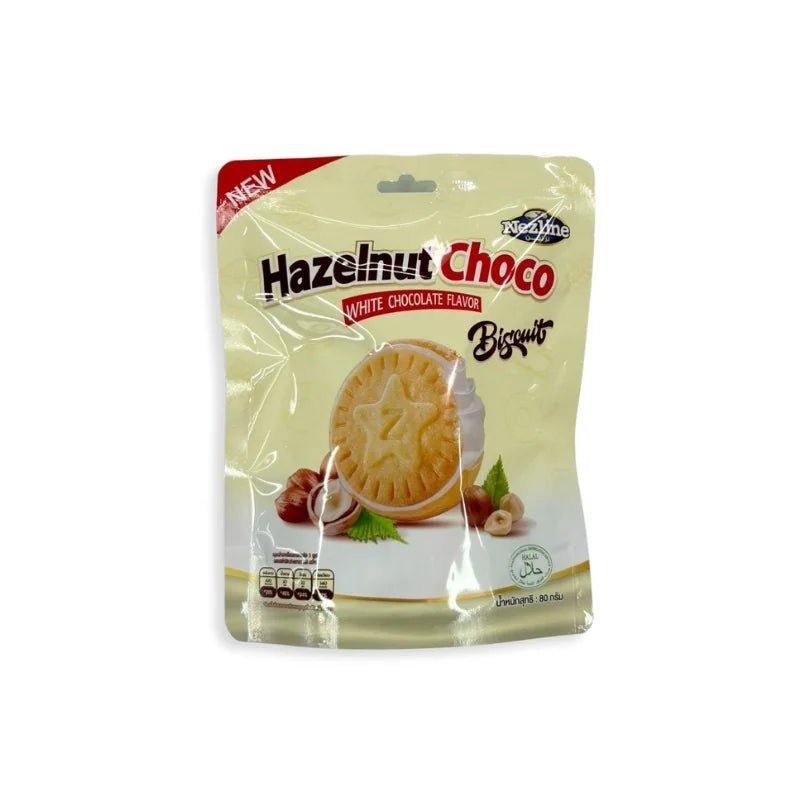Nezline White Chocolate Hazelnut Cream Biscuits (80g Pack) | Sweet ...